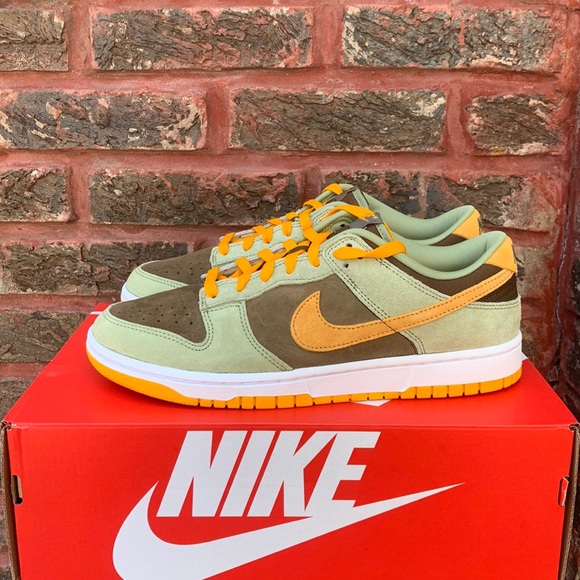 Nike | Shoes | Nike Dunk Low Se Dusty Olivespro Gold | Poshmark